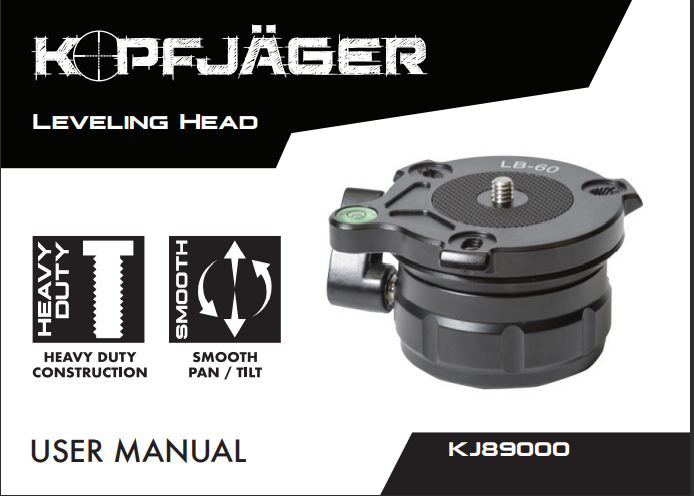 KJI Leveling Head Manual (KJ89000) – Kopfjäger